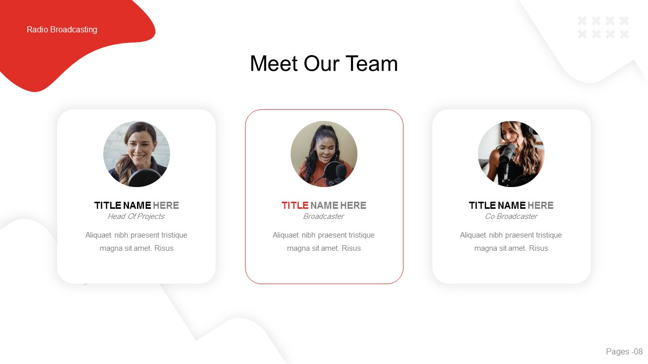 Radio Broadcasting Powerpoint Template Presentation, Presentation Templates