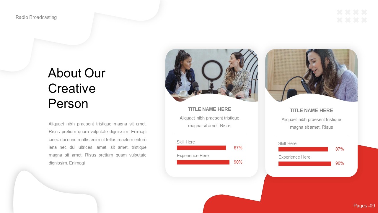 Radio Broadcasting Powerpoint Template Presentation, Presentation Templates