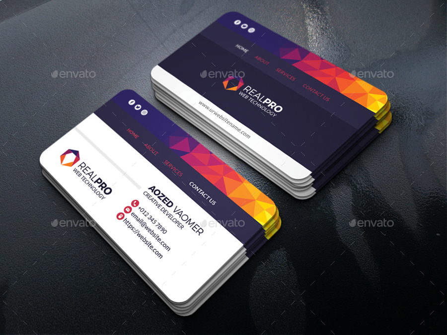 Web Business Card, Print Templates | GraphicRiver