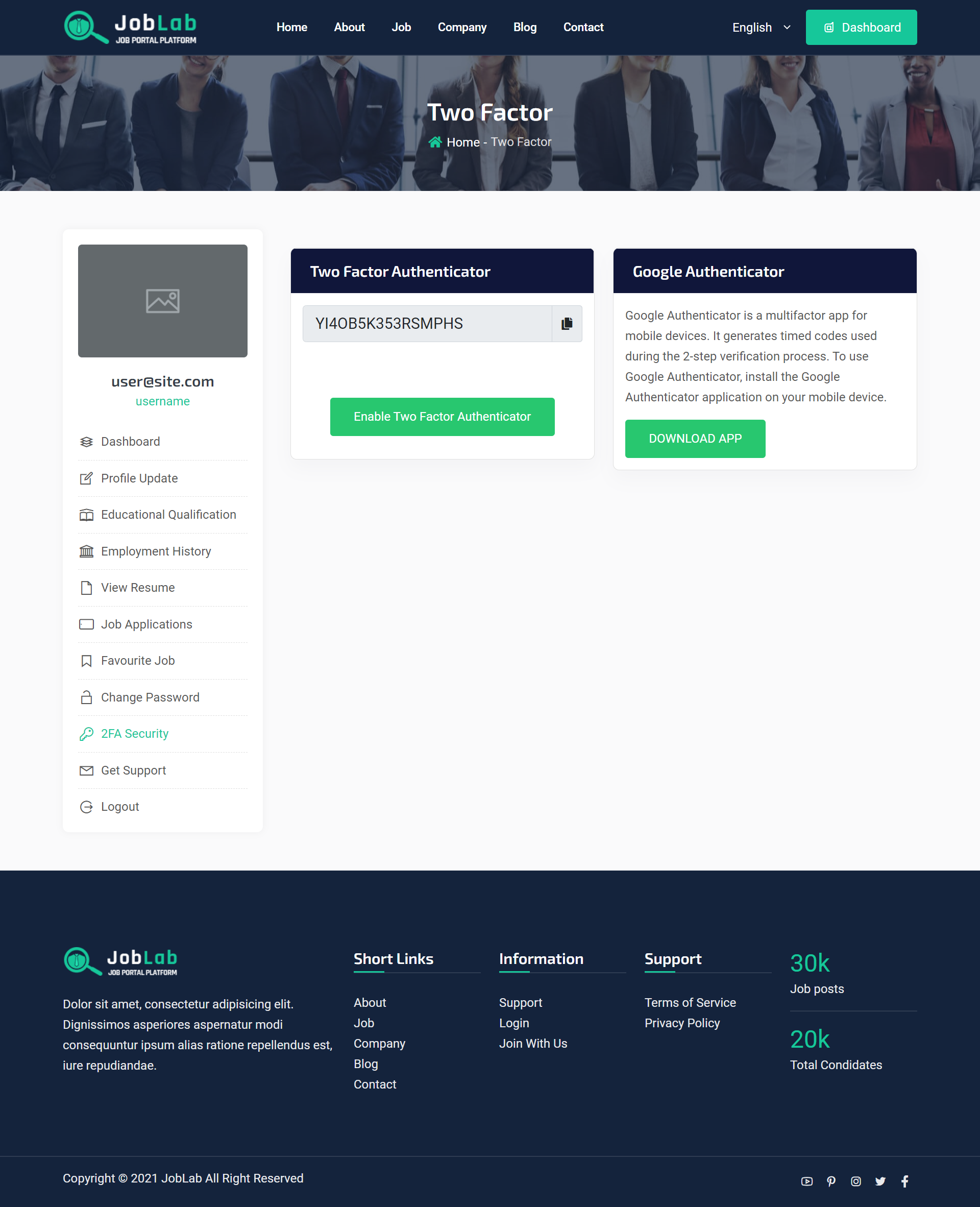 JobLab - Job Portal Platform by ViserLab | CodeCanyon