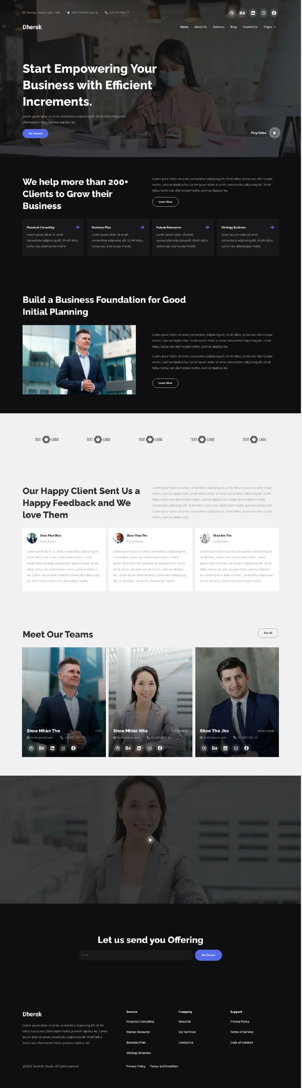 Dherek - Business Consultant Website Template by kreativspace | ThemeForest