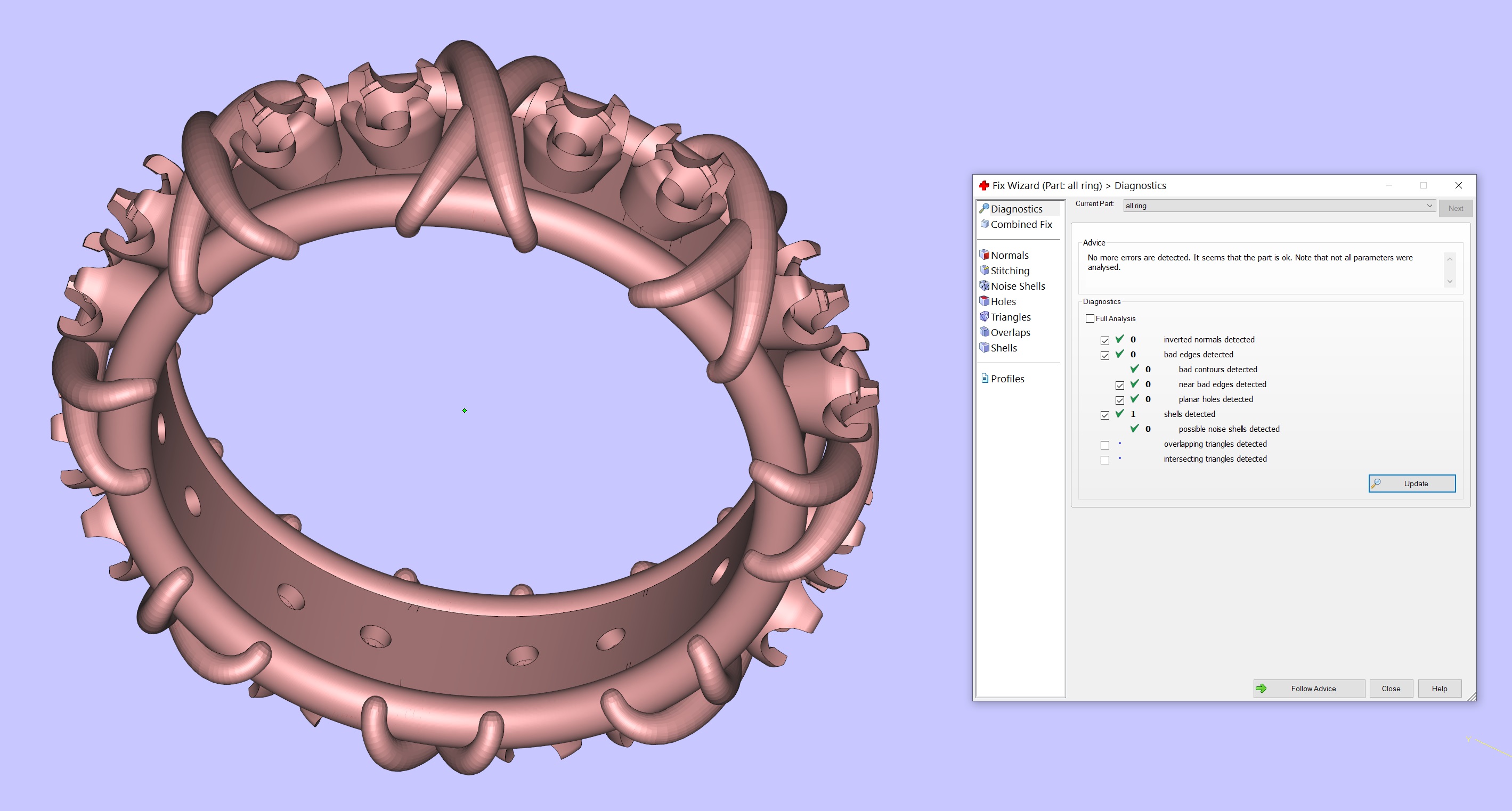 Beautiful female ring 3D print model by papcarlo | 3DOcean