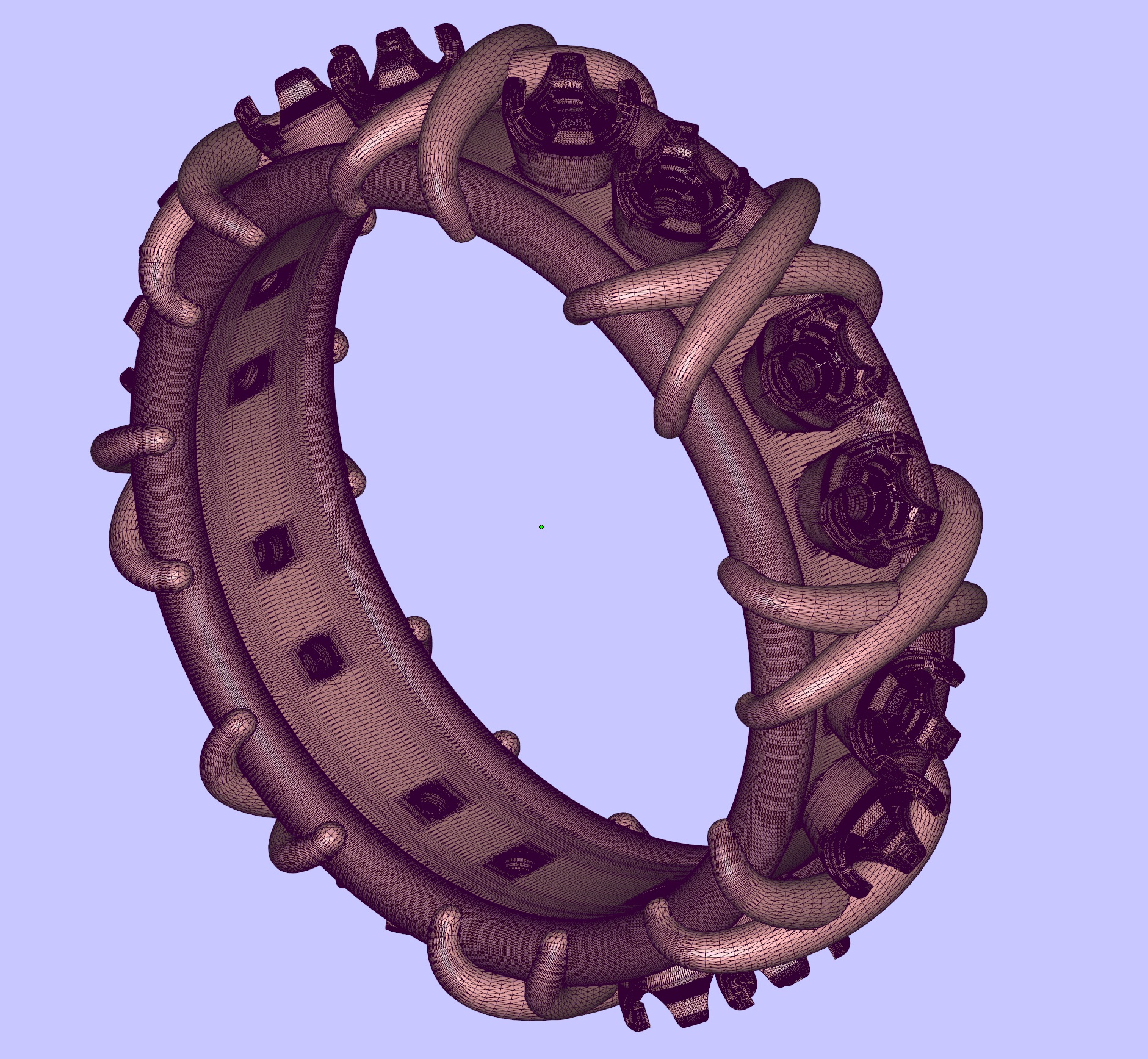 Beautiful female ring 3D print model by papcarlo | 3DOcean