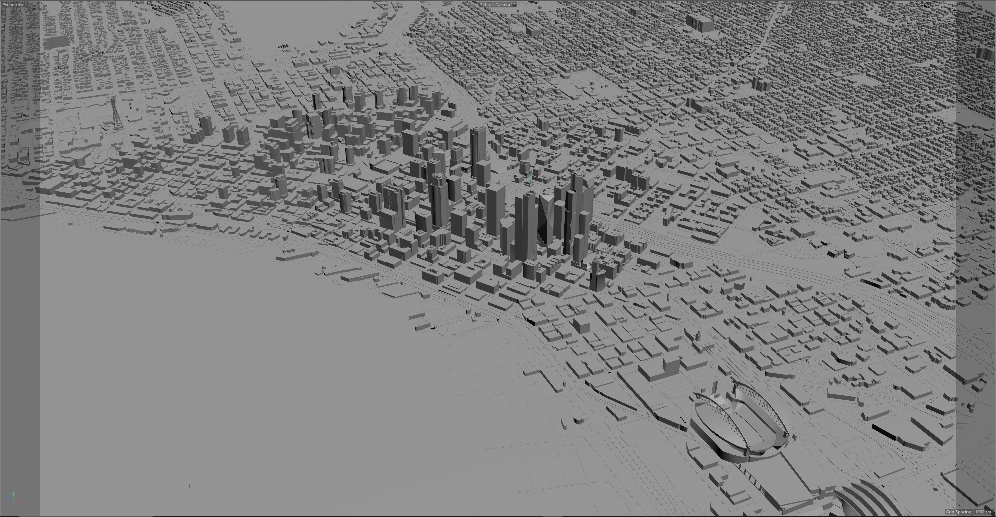 Seattle City Washington 3D model 55km by TurboCG | 3DOcean