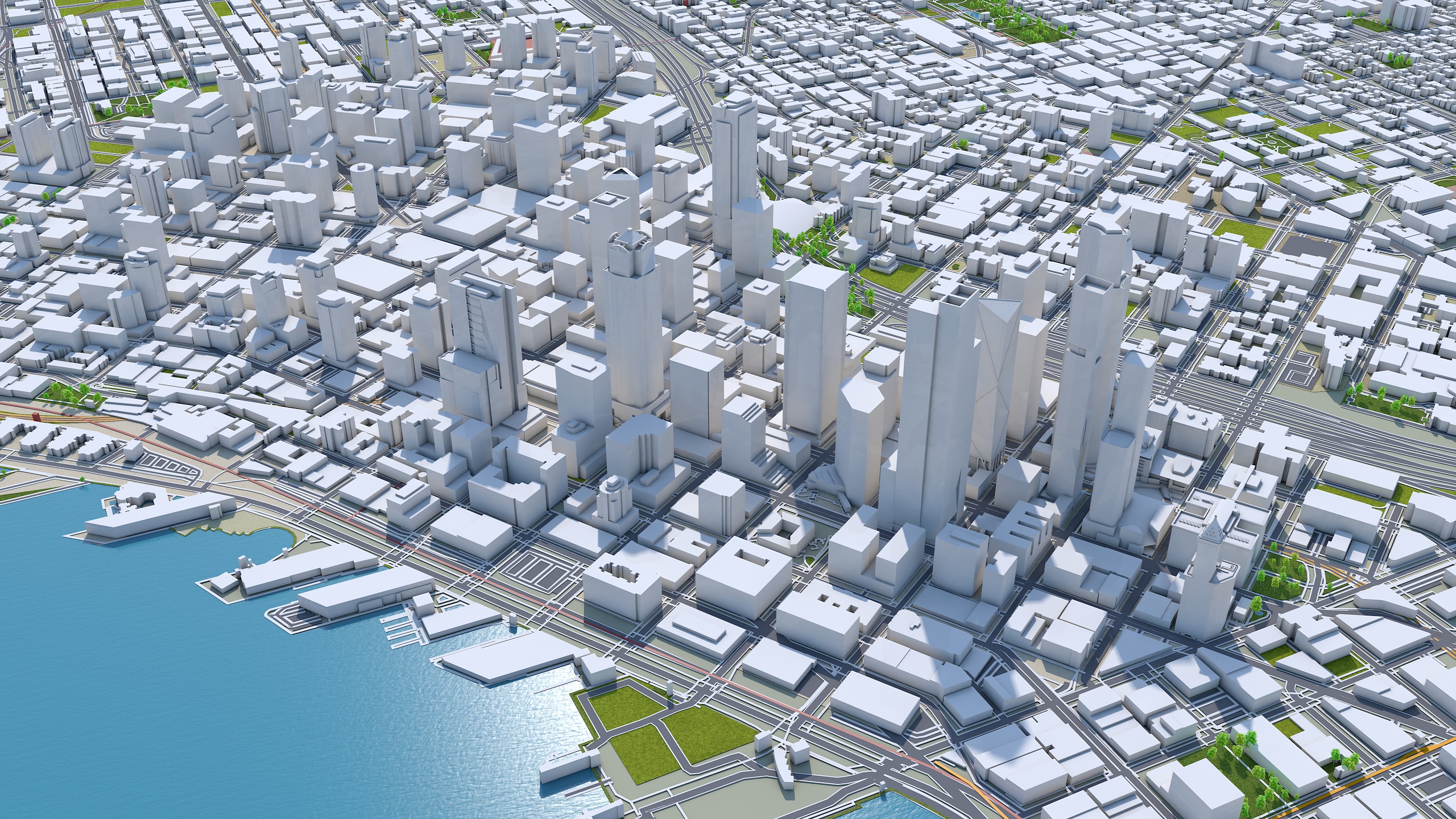Seattle City Washington 3D model 55km by TurboCG | 3DOcean