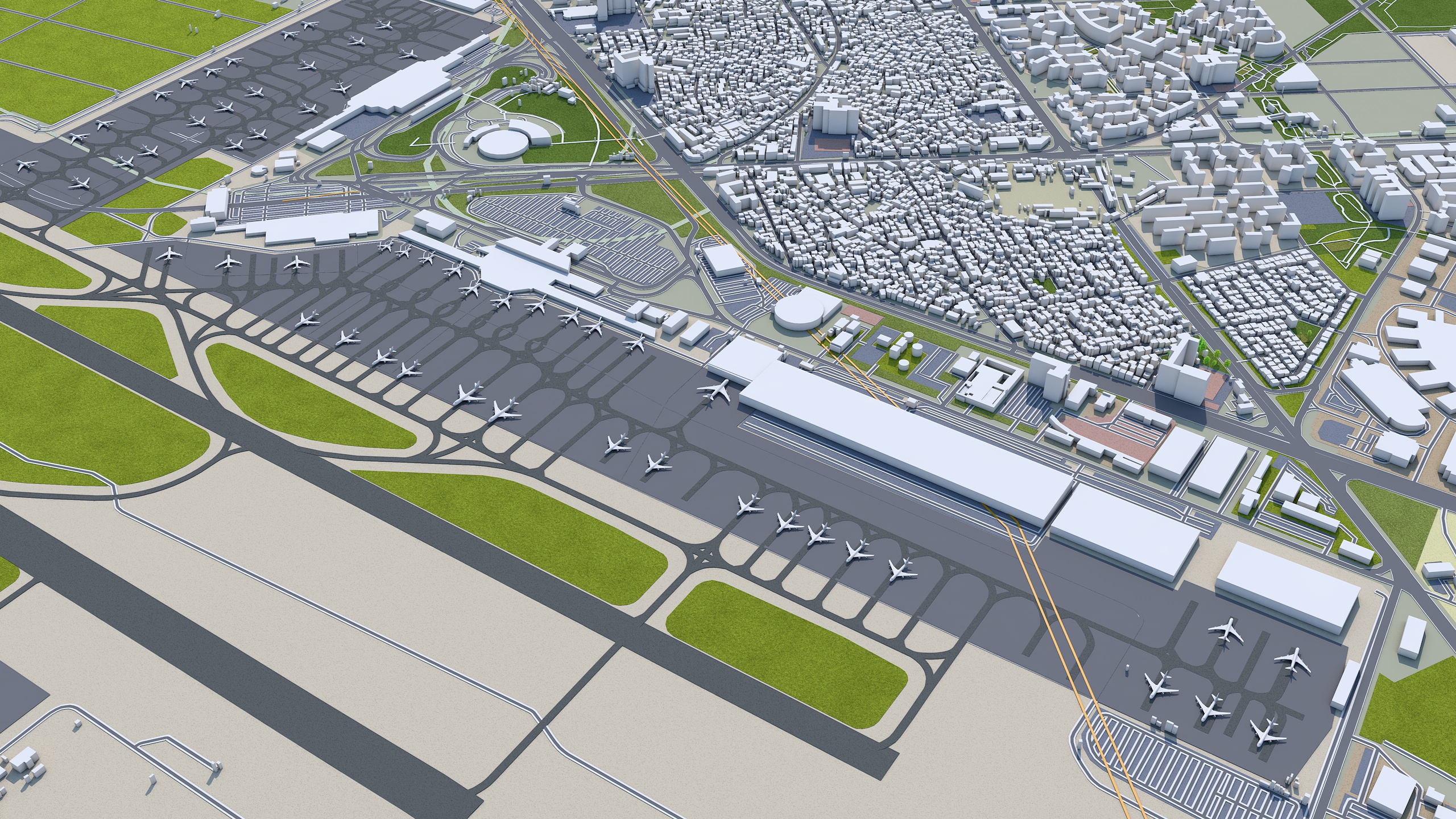 Seoul City Korea 3D model 75km by TurboCG | 3DOcean