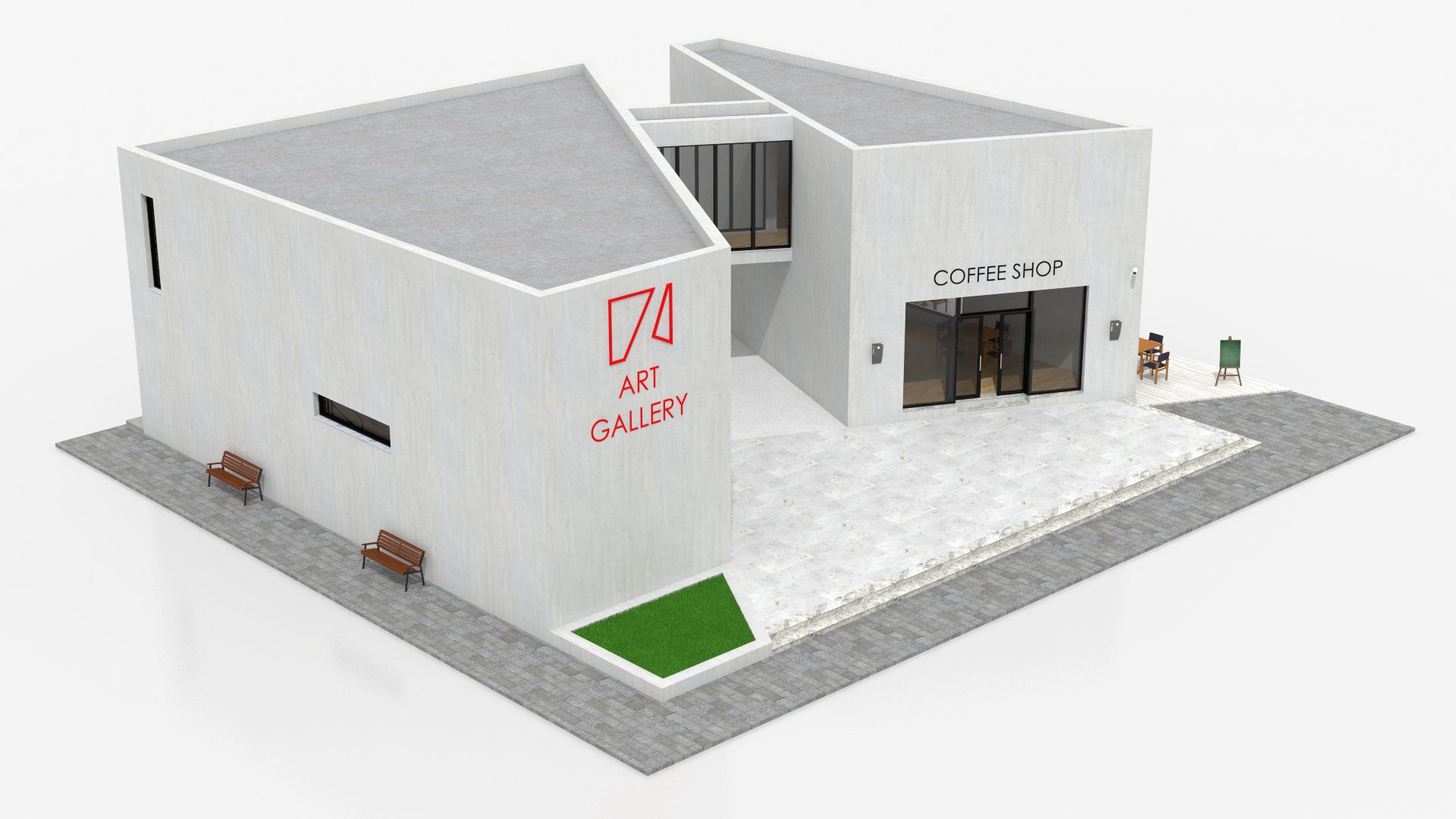 Contemporary Art Gallery by Benz_creation | 3DOcean