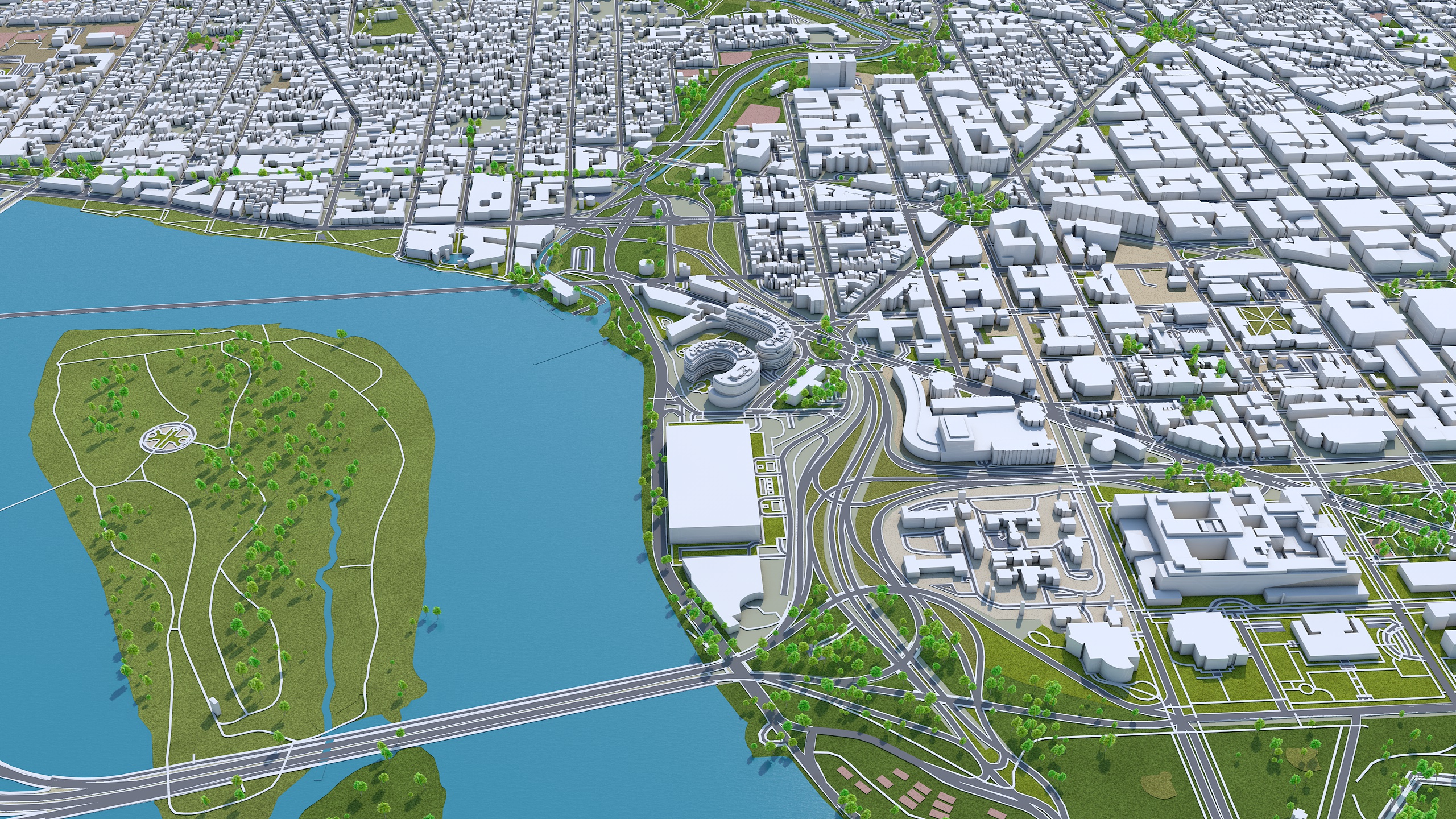 Washington City DC 3D Model 20km by TurboCG | 3DOcean