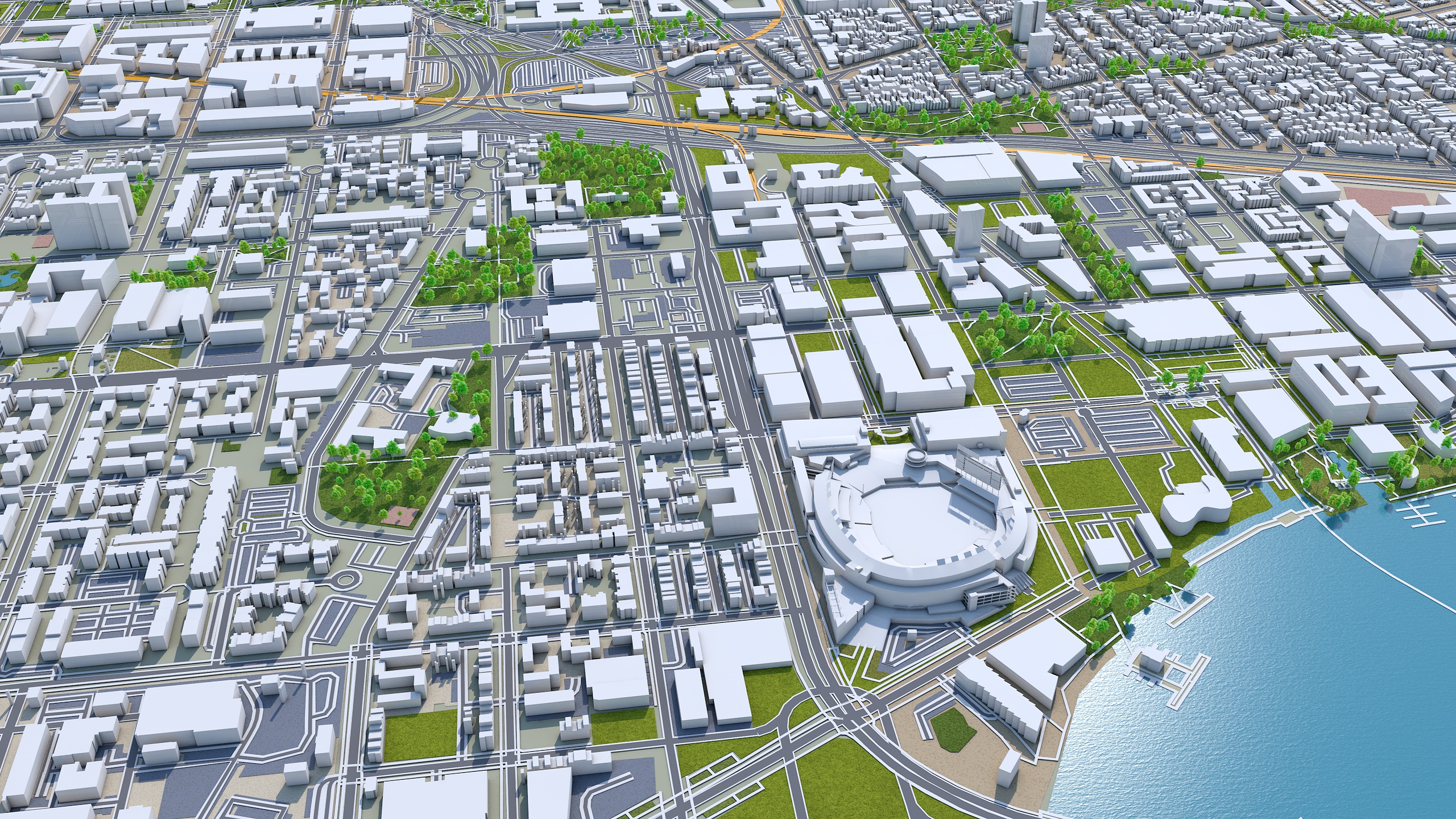 Washington City DC 3D Model 20km by TurboCG | 3DOcean