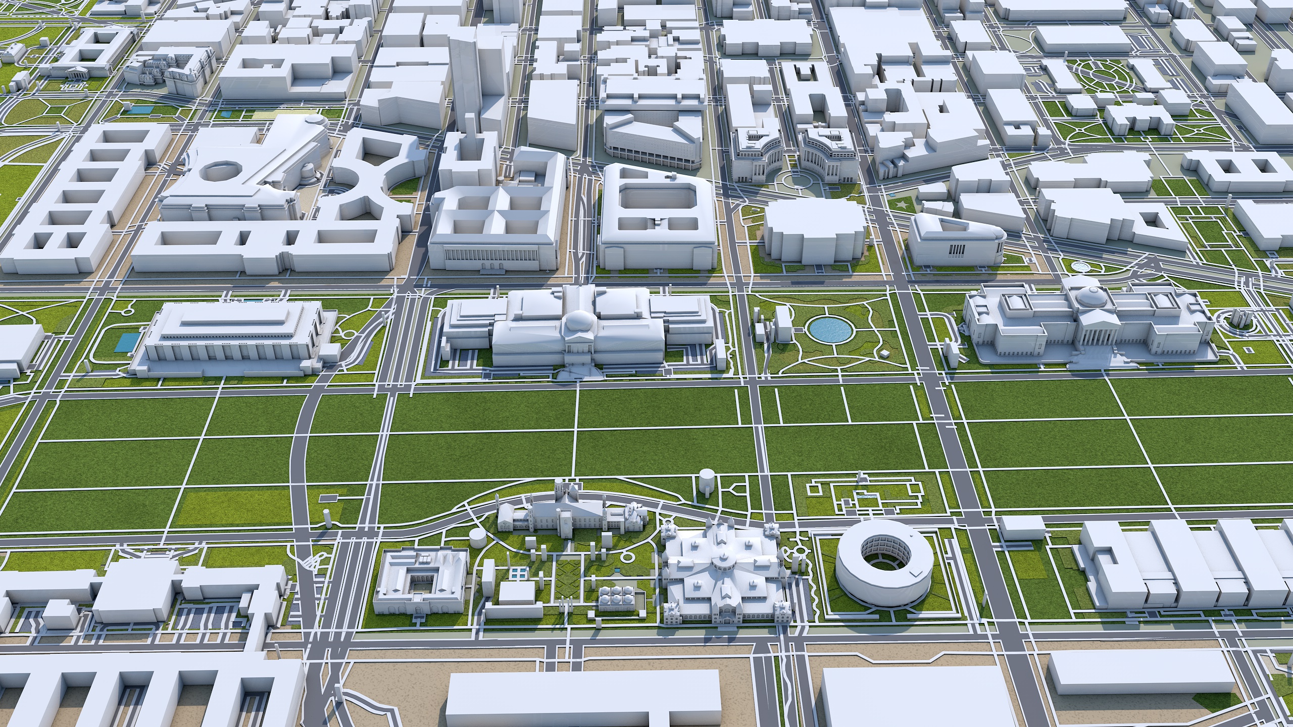 Washington City DC 3D Model 20km by TurboCG | 3DOcean