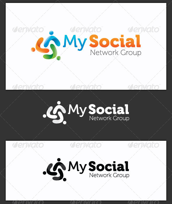 My Social Network Group Logo Template, Logo Templates | GraphicRiver