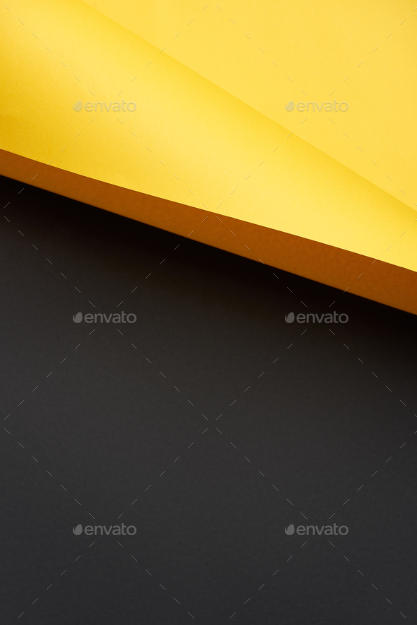 beautiful blank yellow and black paper background Stock Photo by ...