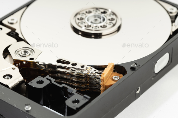 Open Hard disk drive HDD Stock Photo by fotodestock | PhotoDune