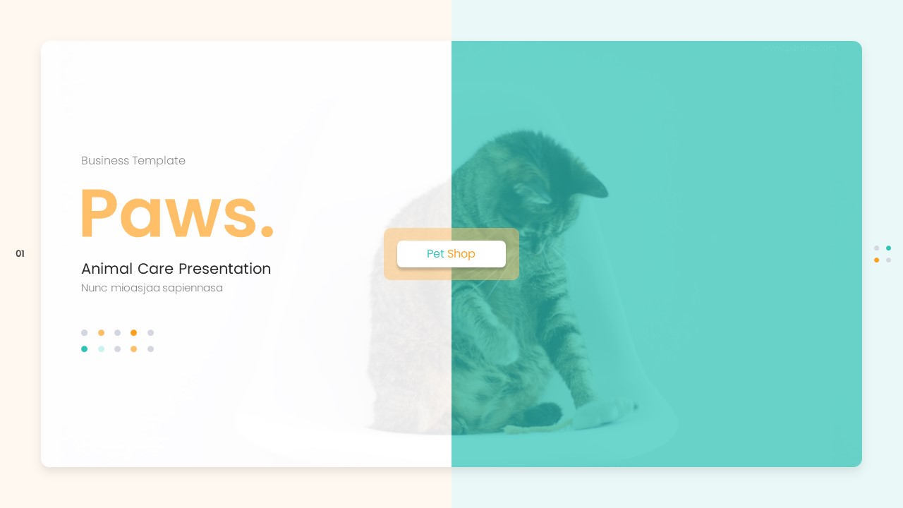 Paws - Animal Care Powerpoint Presentation, Presentation Templates