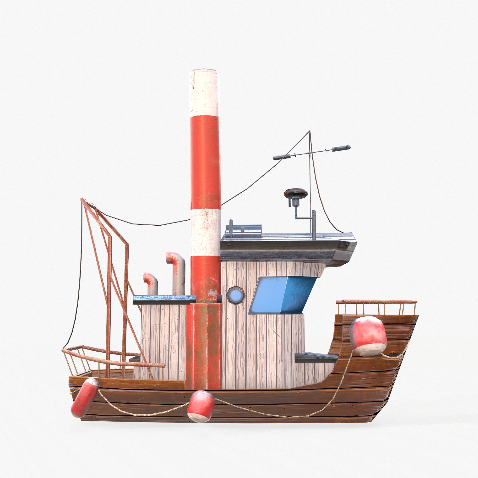 Cartoon Mini Boat 3 by Cerebrate | 3DOcean