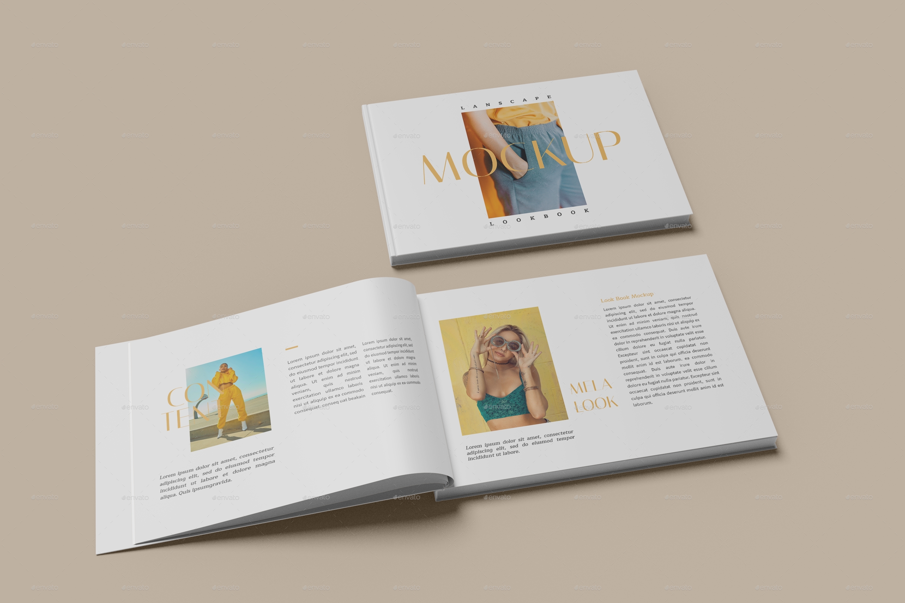 Landscape Magazine Lookbook Mockup, Graphics | GraphicRiver