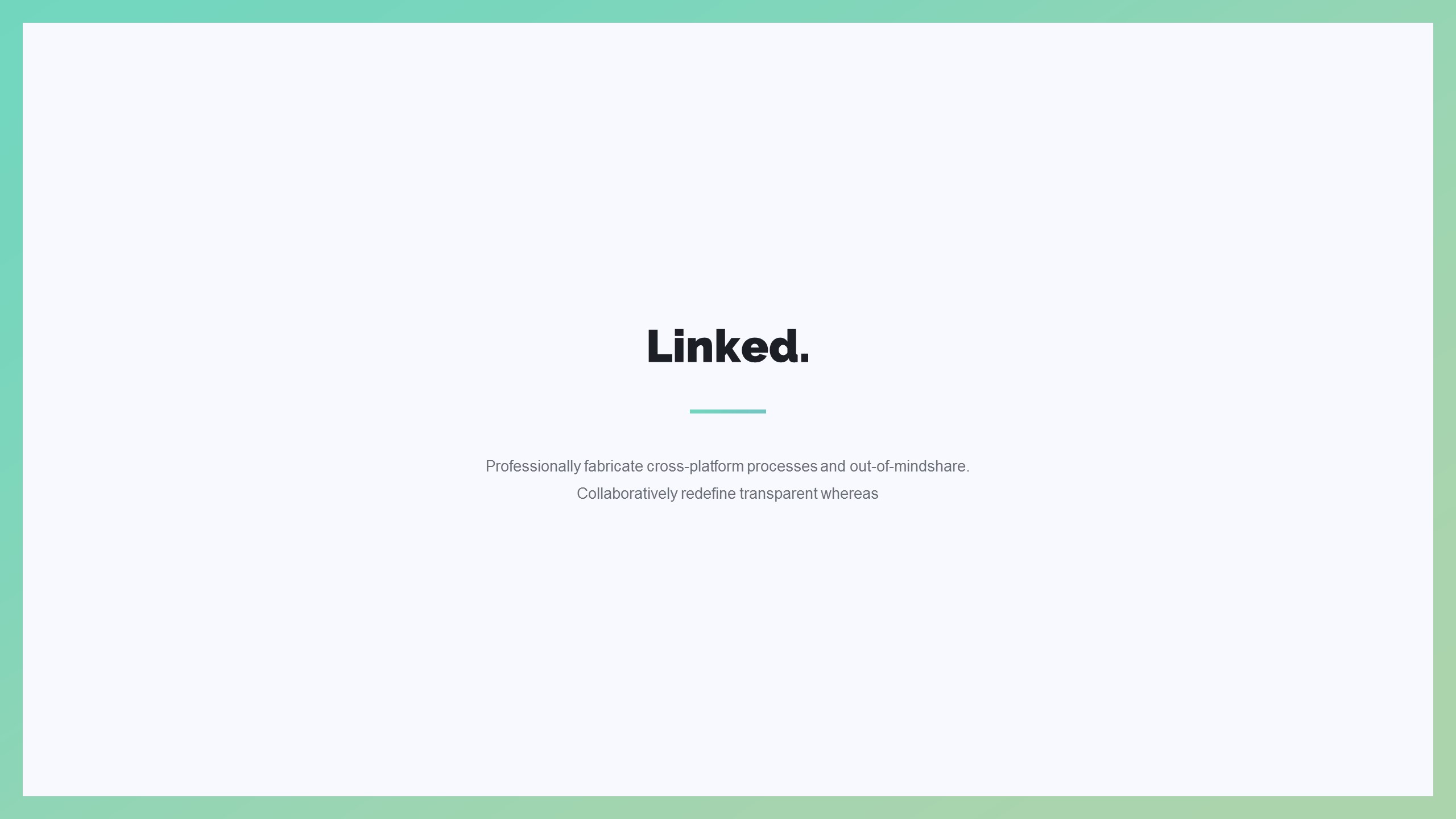 Linked Minimal Powerpoint Template, Presentation Templates | GraphicRiver