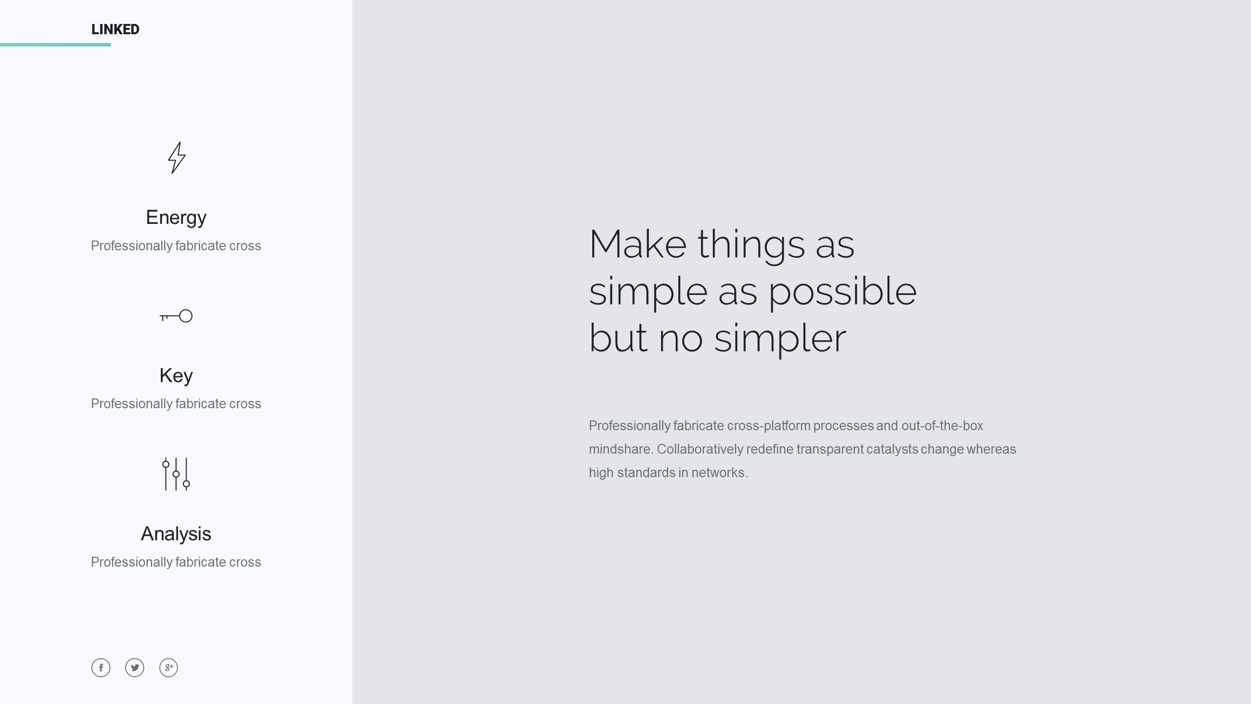 Linked Minimal Powerpoint Template, Presentation Templates | GraphicRiver