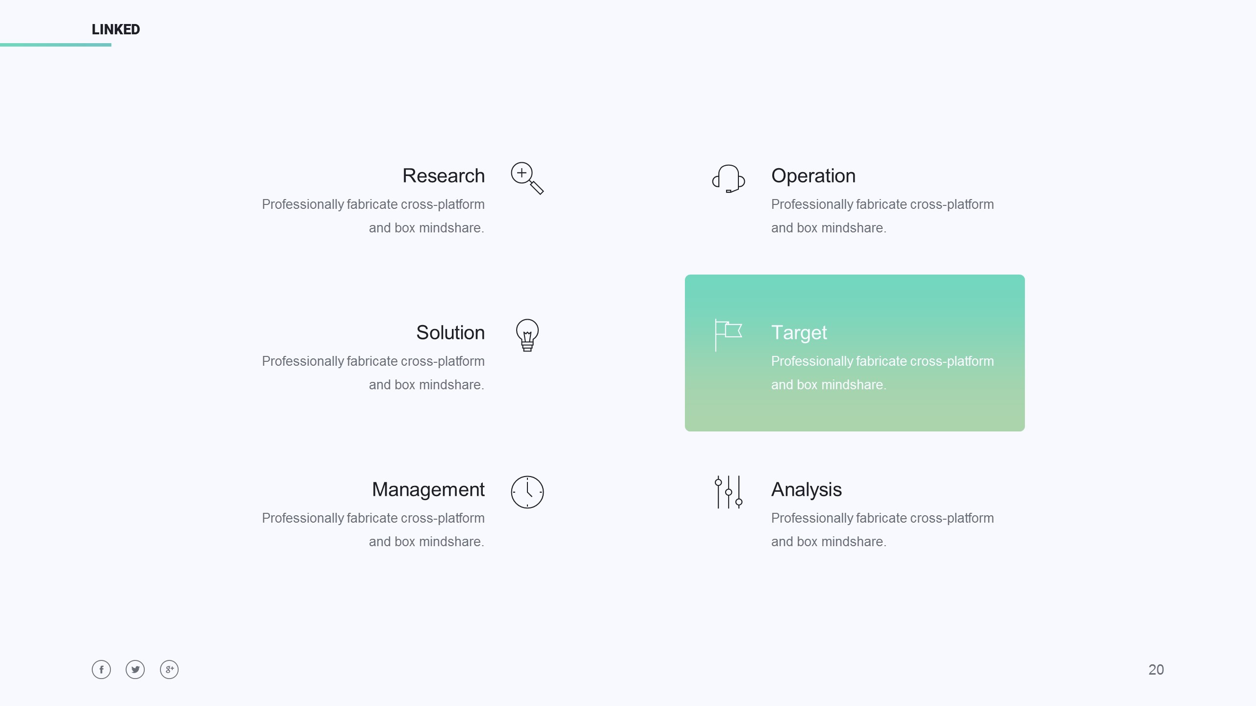 Linked Minimal Powerpoint Template, Presentation Templates | GraphicRiver