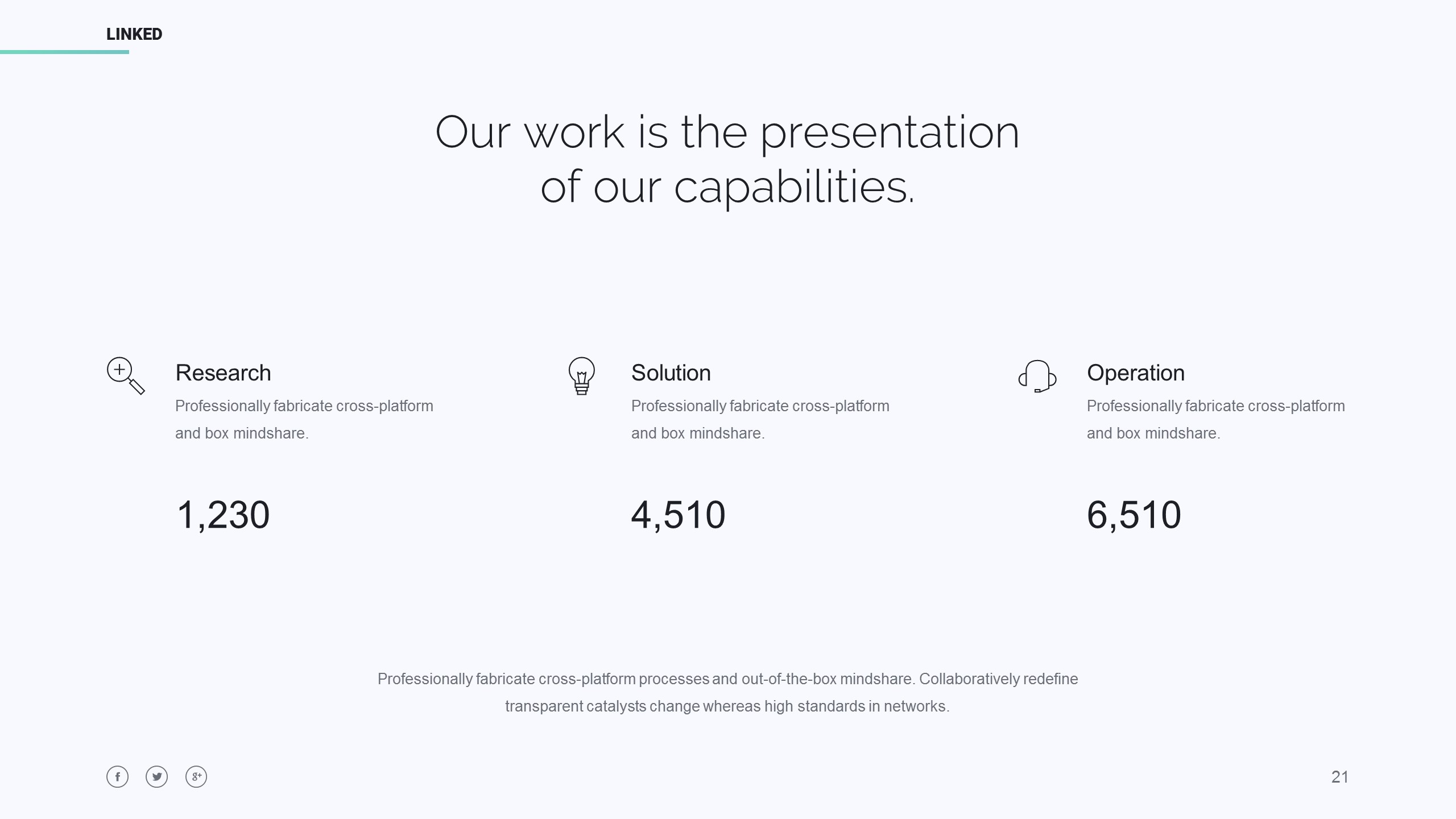 Linked Minimal Powerpoint Template, Presentation Templates | GraphicRiver