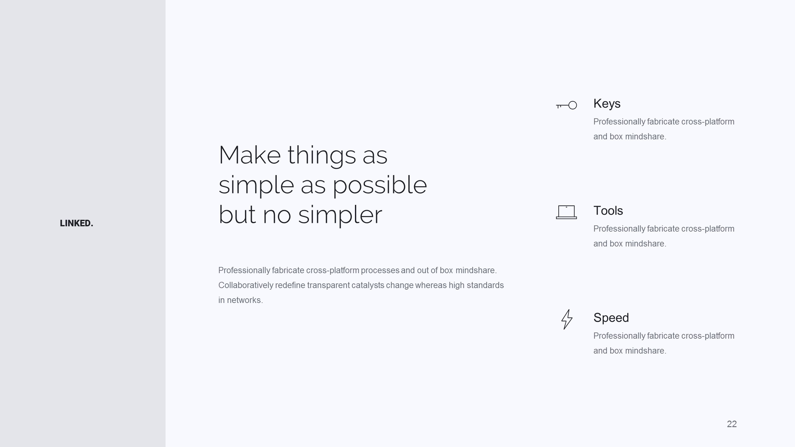 Linked Minimal Powerpoint Template, Presentation Templates | GraphicRiver