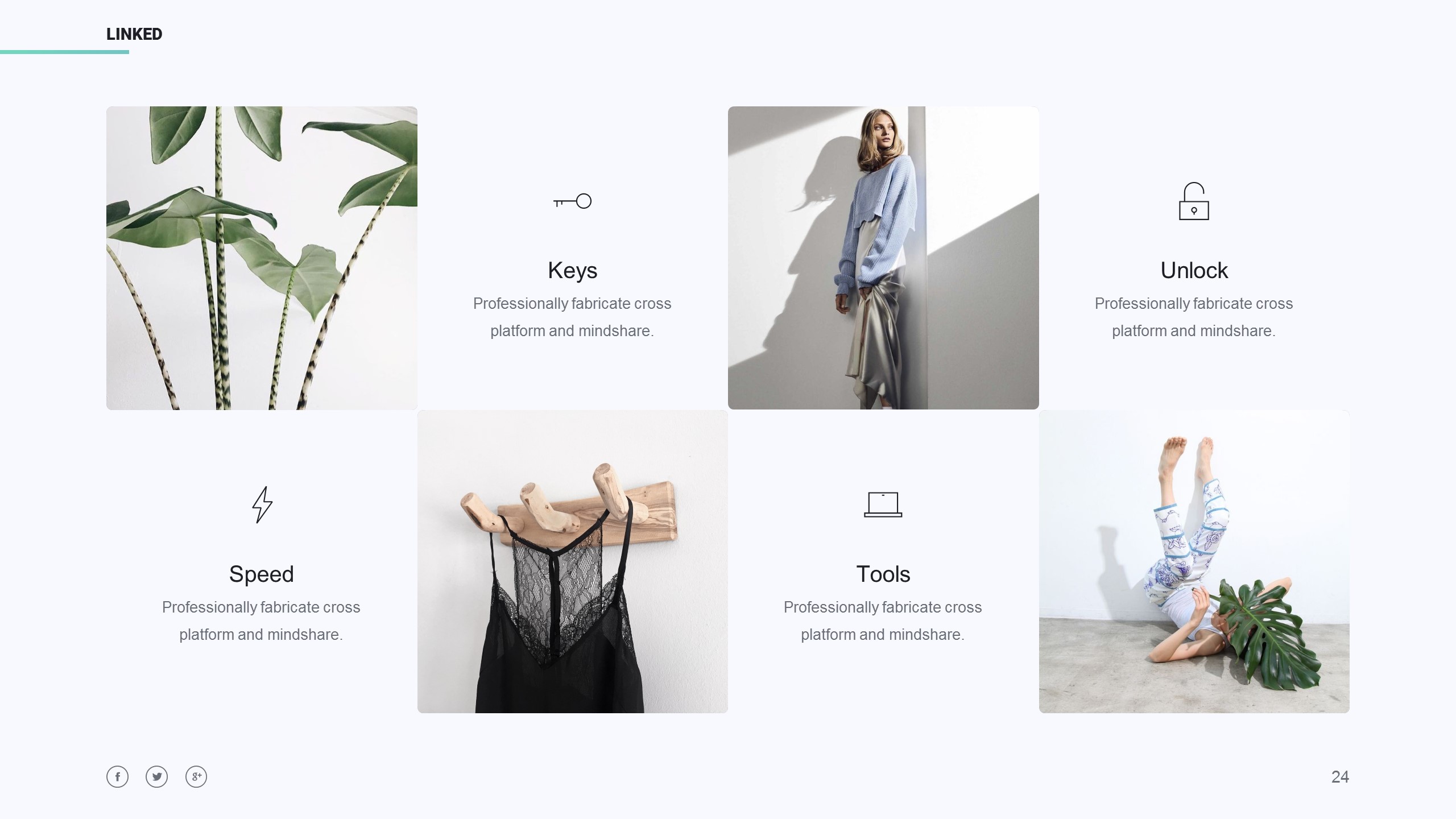Linked Minimal Powerpoint Template, Presentation Templates | GraphicRiver