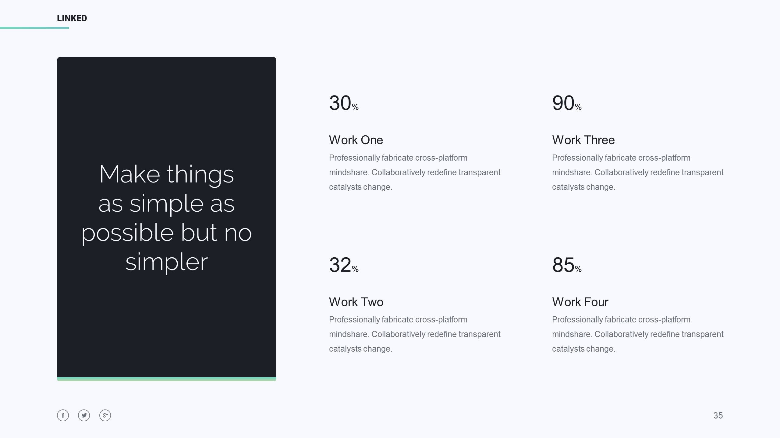 Linked Minimal Powerpoint Template, Presentation Templates | GraphicRiver