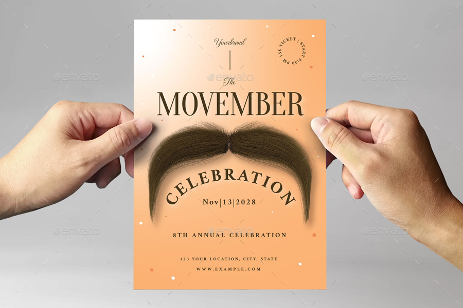 Movember Mustache Flyer Templates, Print Templates | GraphicRiver