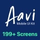 Aavi Mobile App UI Kit, Web Elements | GraphicRiver