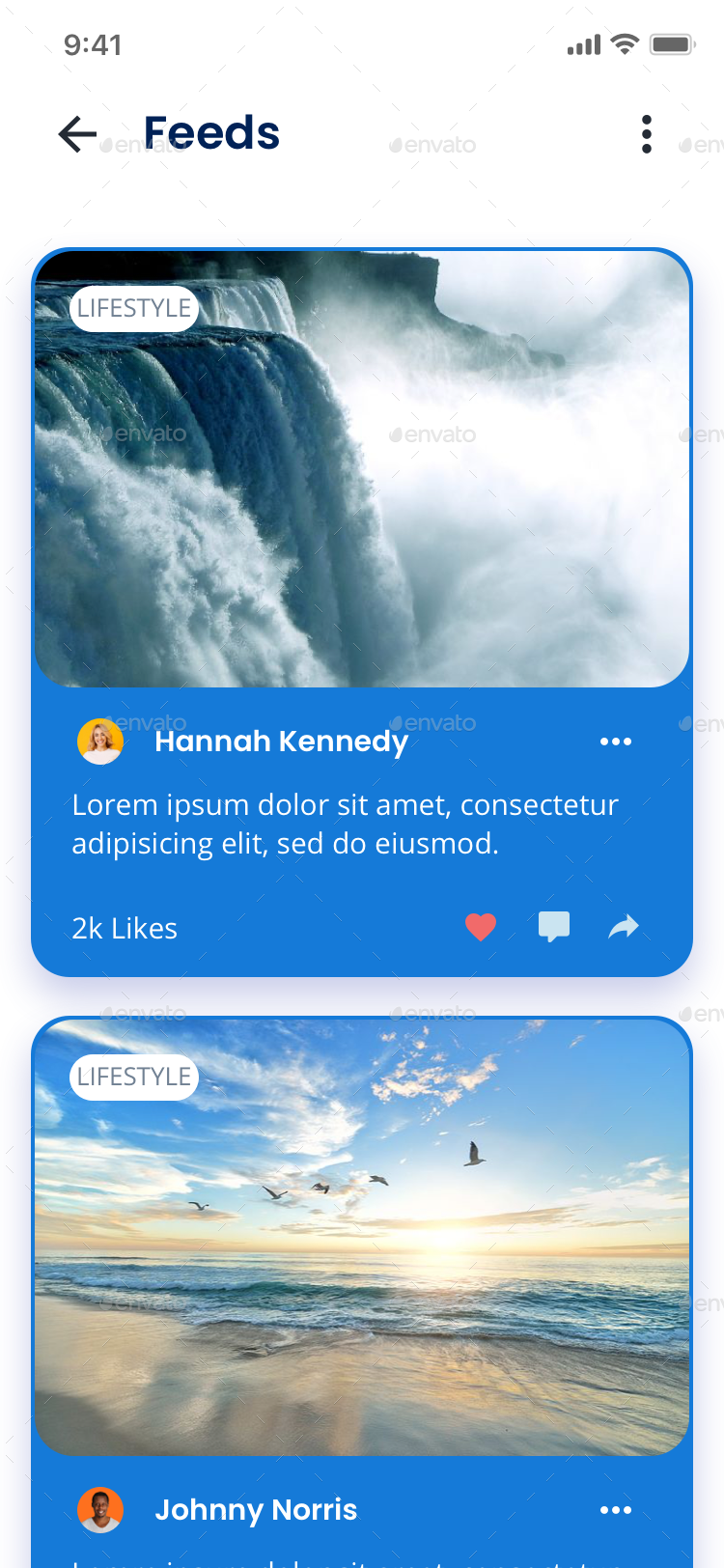 Aavi Mobile App UI Kit, Web Elements | GraphicRiver
