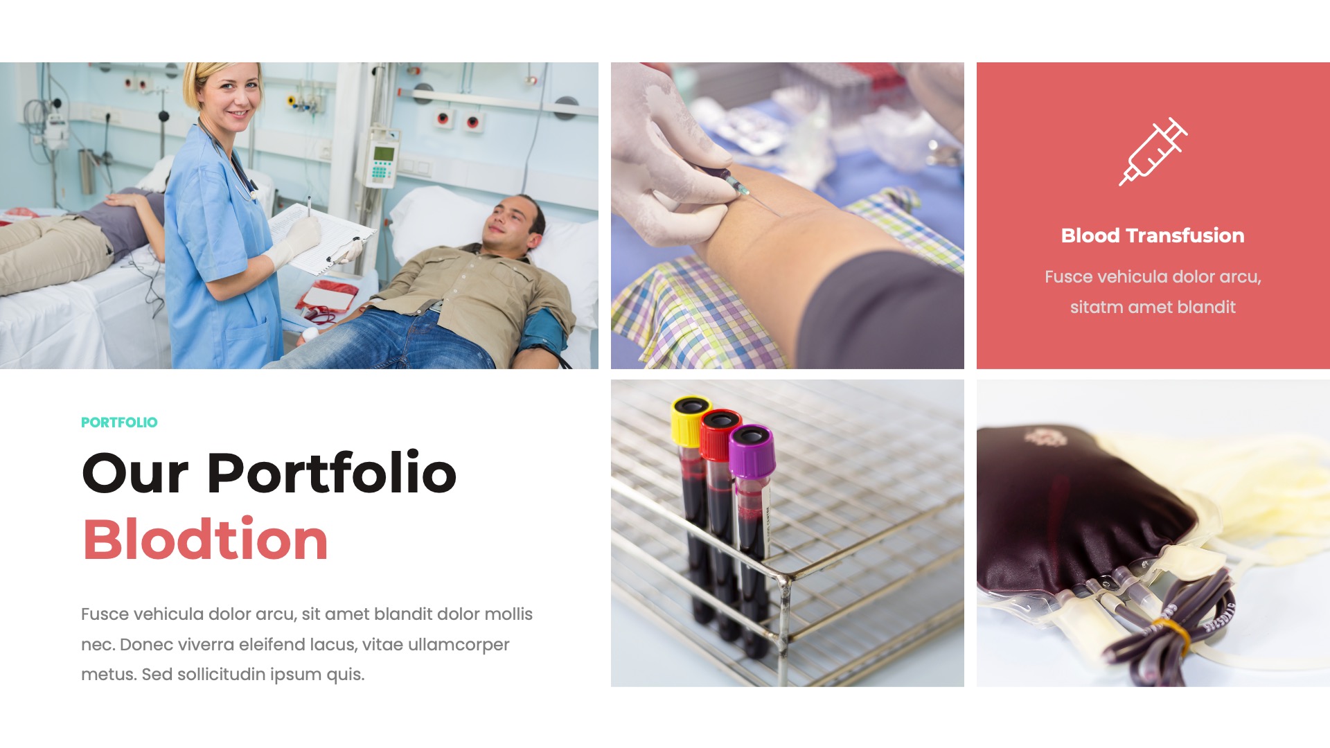 BLODTION - Blood Donation Powerpoint Template, Presentation Templates