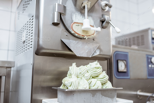 A process of ice cream production Stock Photo by RossHelen | PhotoDune