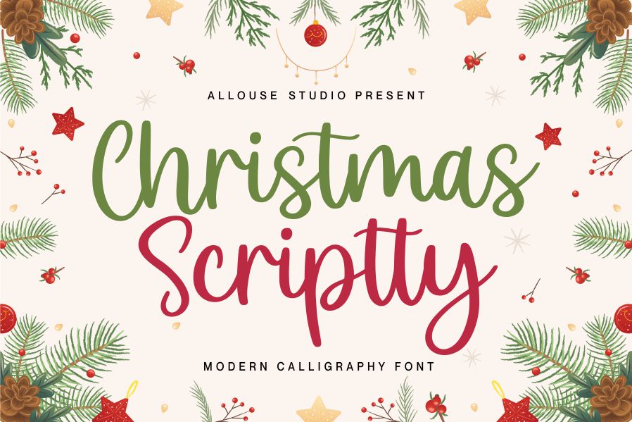 Christmas Scriptty by AllouseStudio | GraphicRiver