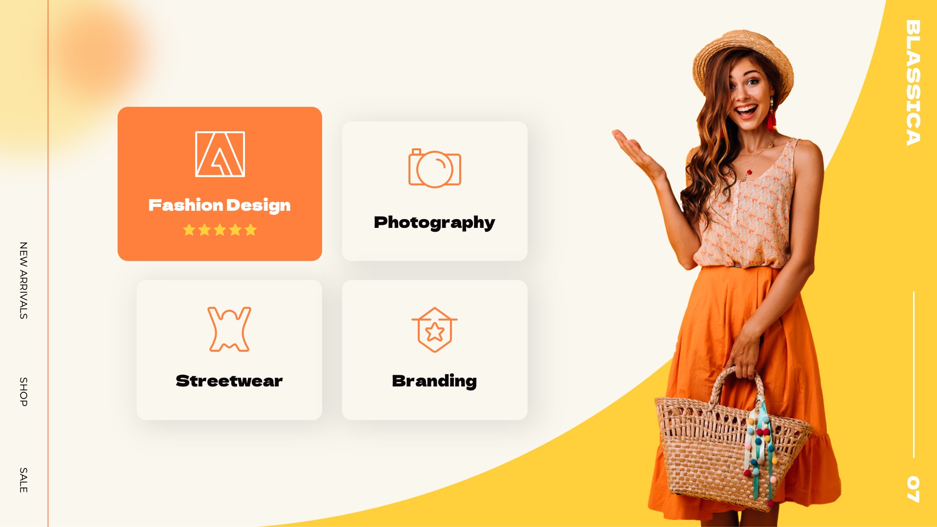 BLASSICA - Fashion & Clothing Powerpoint Template, Presentation Templates