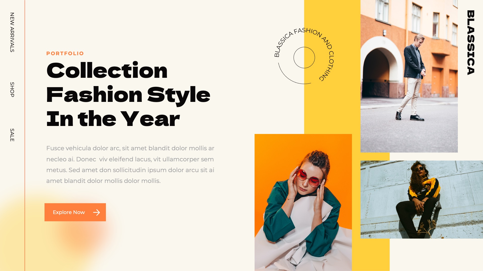 BLASSICA - Fashion & Clothing Powerpoint Template, Presentation Templates