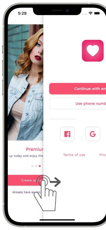 Tinder Like Dating App - Flutter UI Kit | Find Your Date | Instagram ...