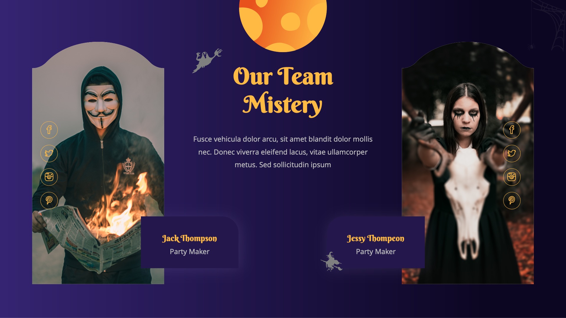 Mistery - Halloween Theme Powerpoint Template, Presentation Templates