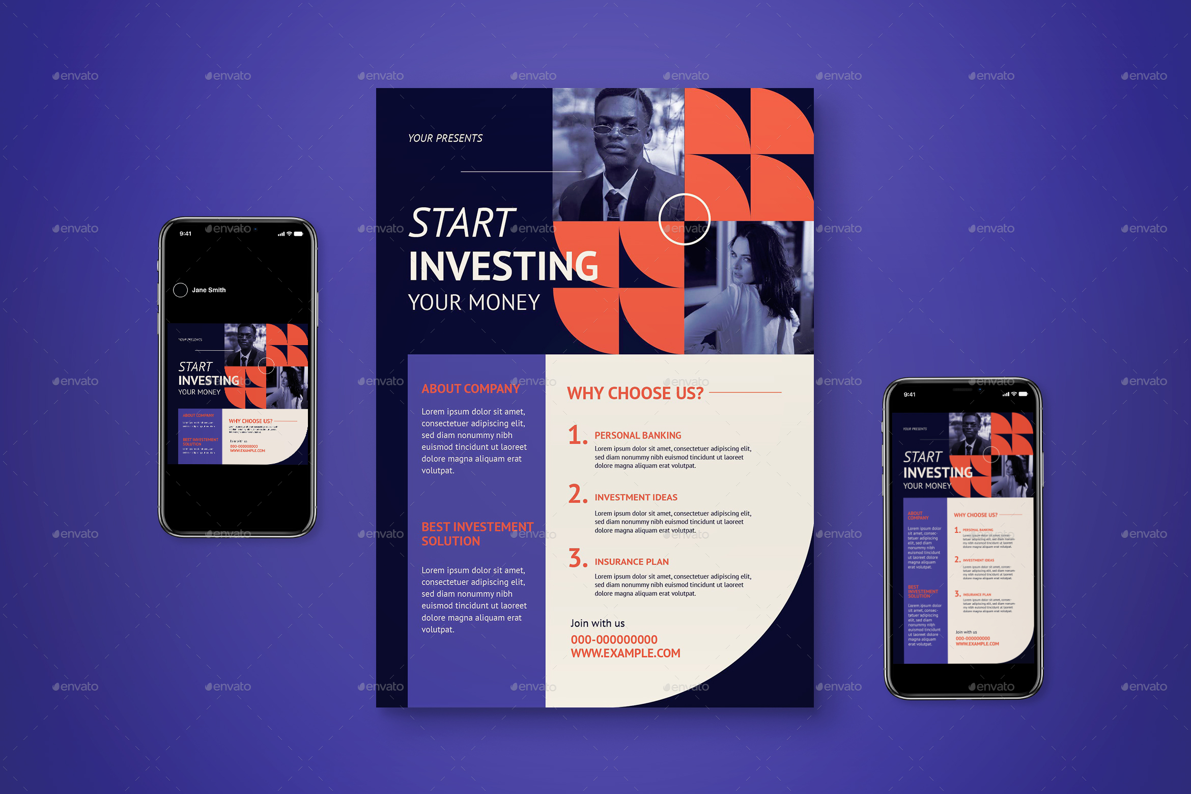 Investment Flyer Set, Print Templates | GraphicRiver