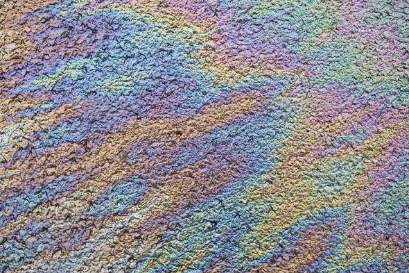 Oil Spill Pattern on Wet Asphalt. Stock Photo by zhenny-zhenny | PhotoDune
