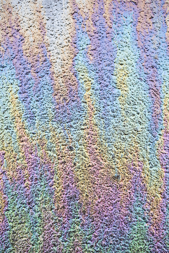 Oil Spill Pattern on Wet Asphalt. Stock Photo by zhenny-zhenny | PhotoDune