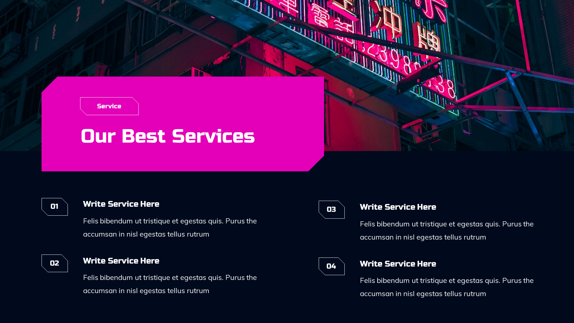 Neontent - Cyberpunk & Neon PowerPoint Template, Presentation Templates