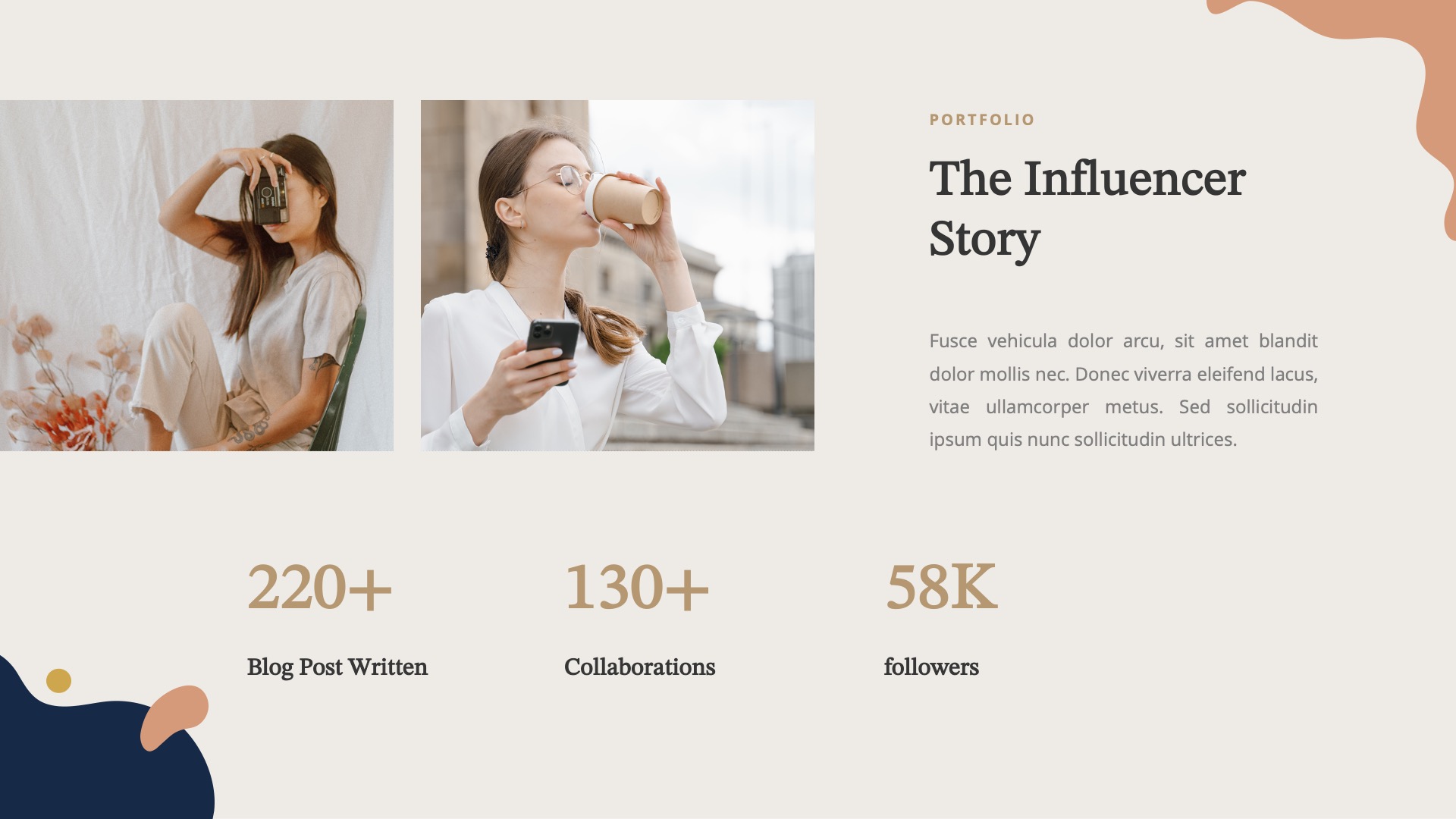 TRENDA - Influencer & Content Creator Powerpoint Template, Presentation ...