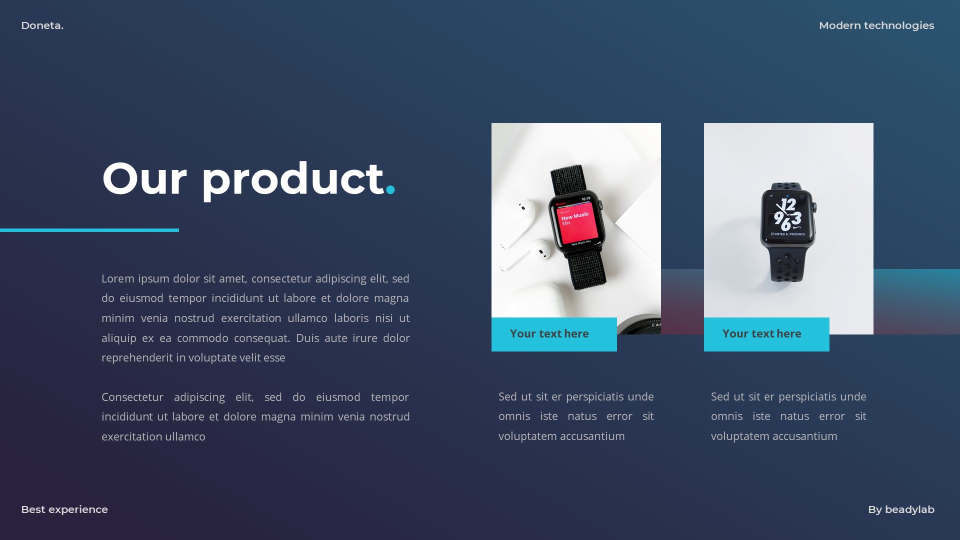 Doneta - Smartwatch PowerPoint Template, Presentation Templates ...