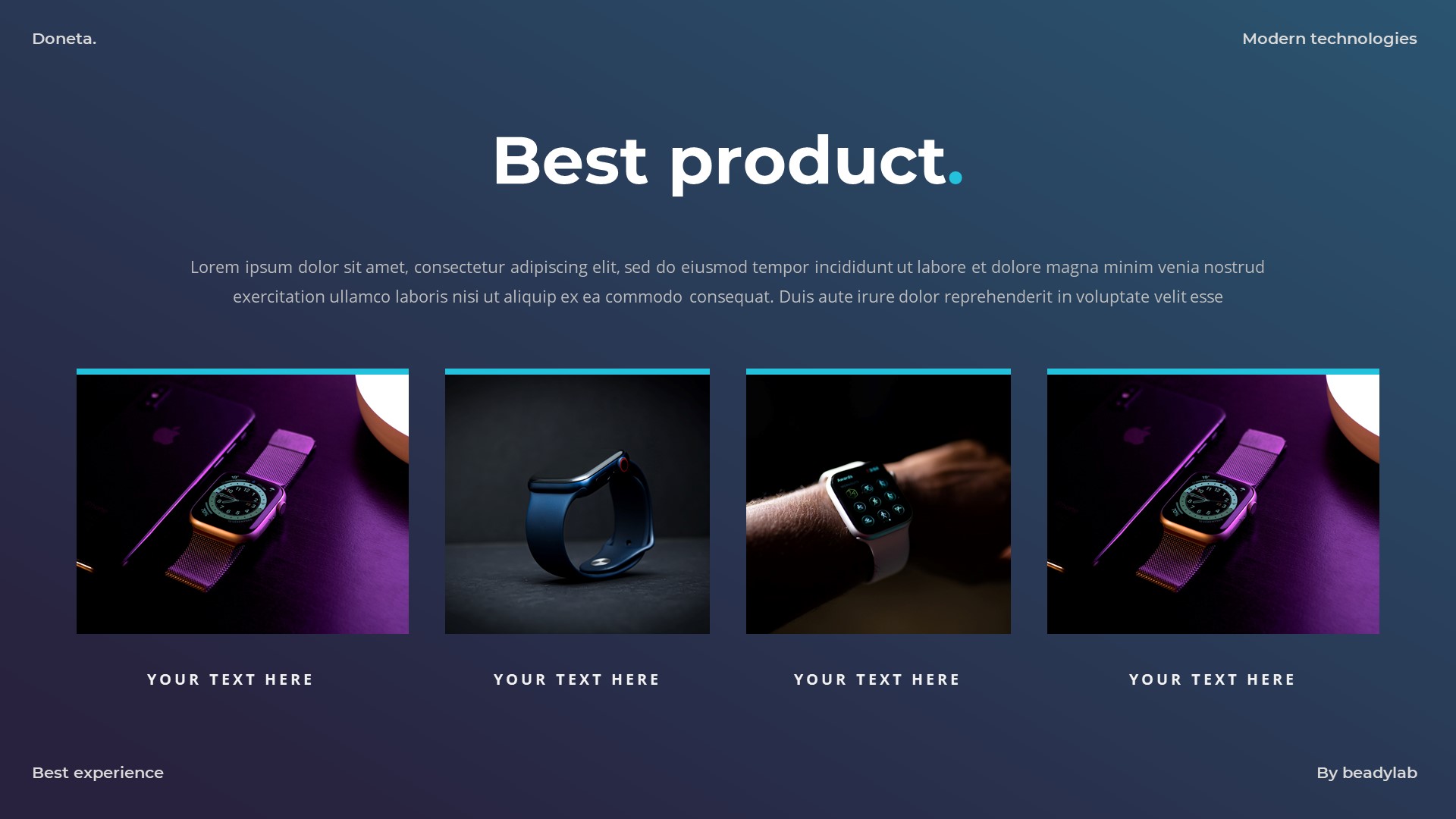 Doneta - Smartwatch PowerPoint Template, Presentation Templates ...
