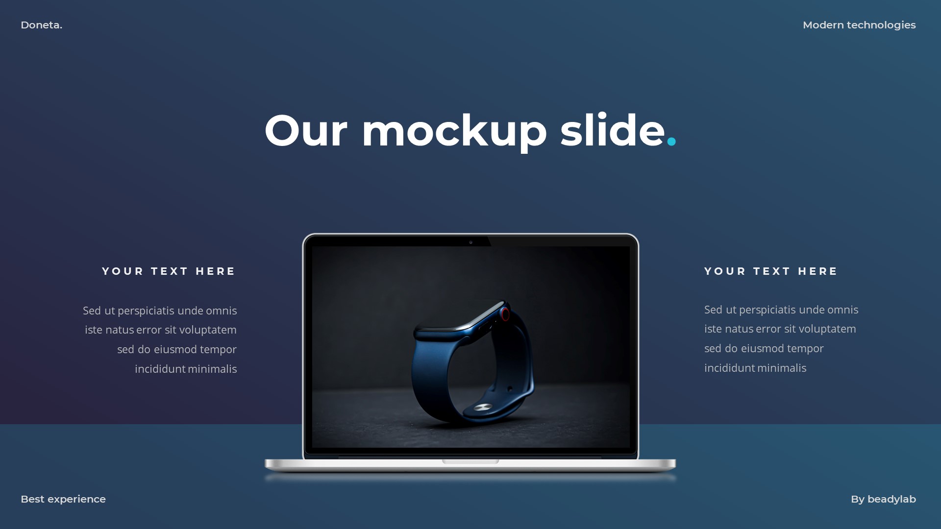 Doneta - Smartwatch PowerPoint Template, Presentation Templates ...