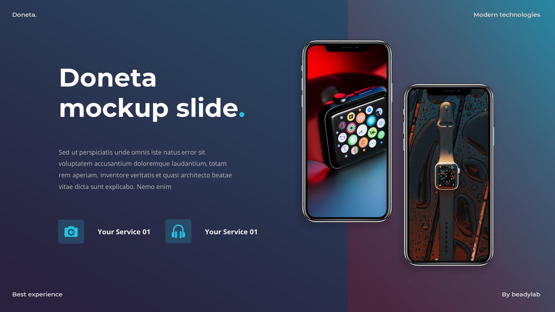 Doneta - Smartwatch PowerPoint Template, Presentation Templates ...