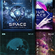 Space Sound Music Cover Album Artwork Templates Bundle, Web Elements