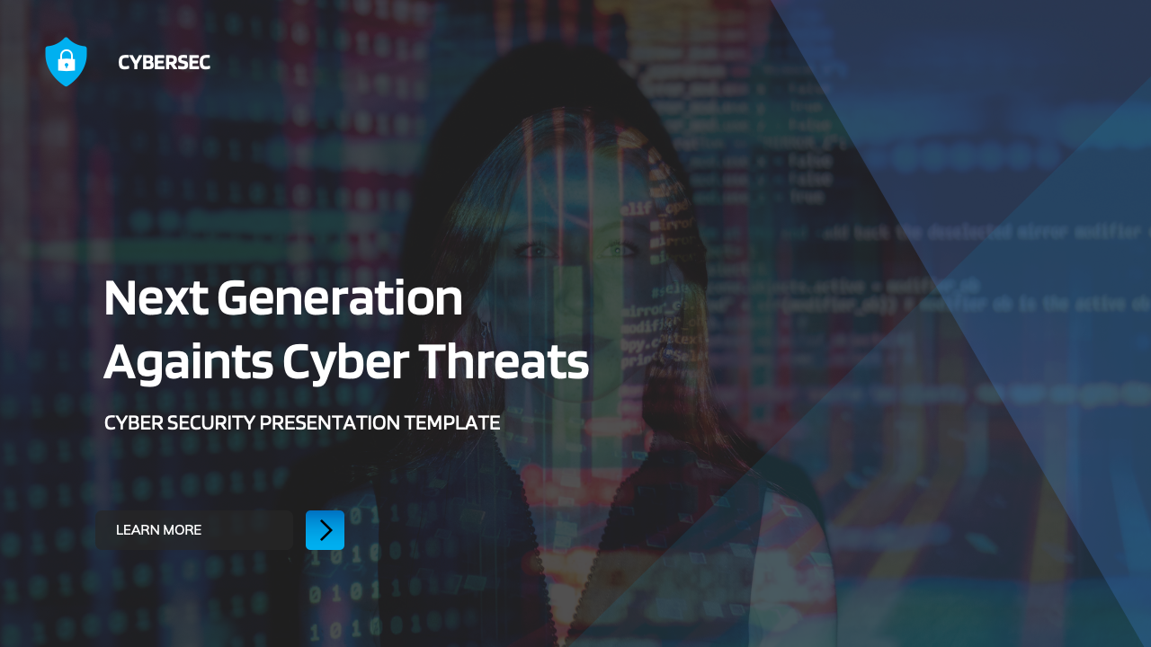 Cybersec - Cyber Security PowerPoint Template, Presentation Templates