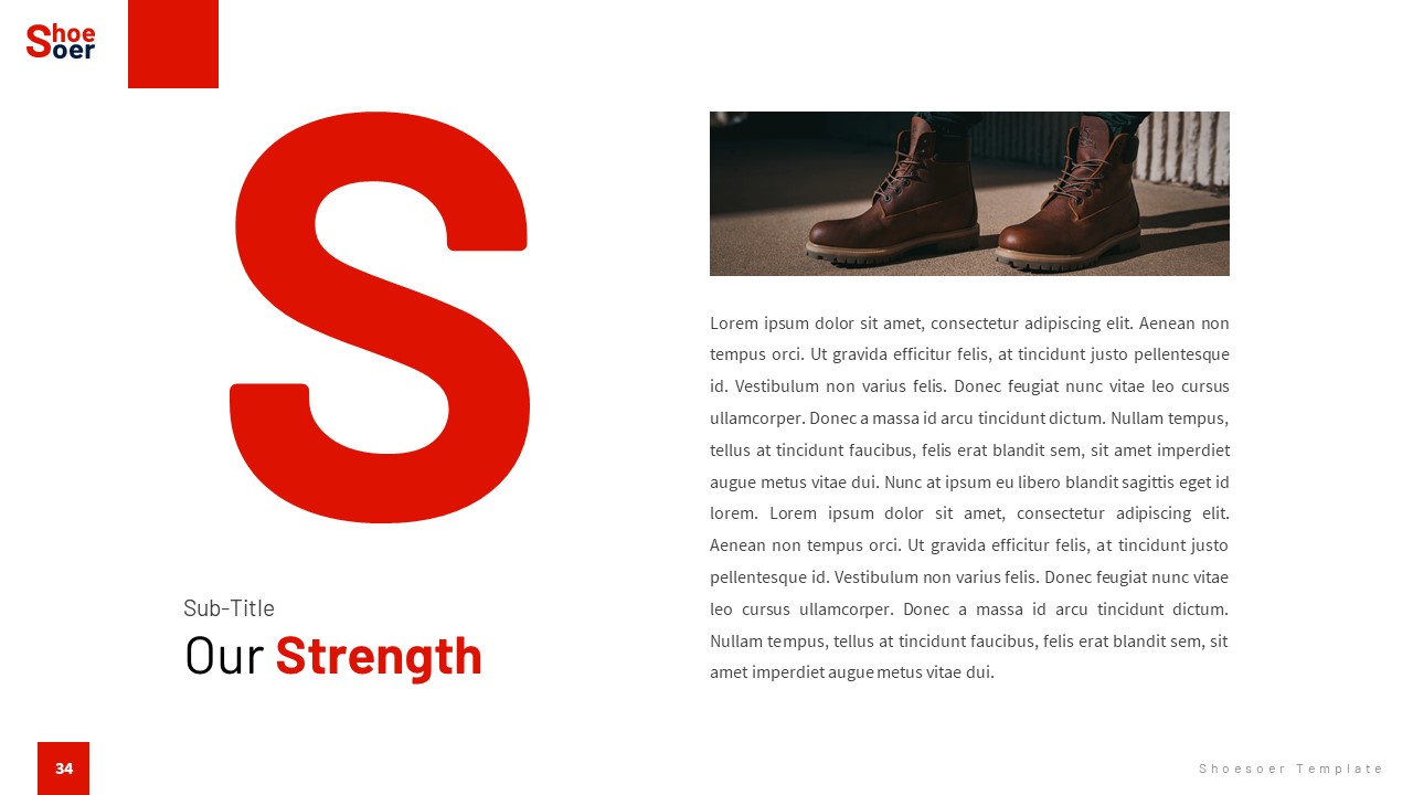 Shoesoer Footwear Presentation Template, Presentation Templates ...