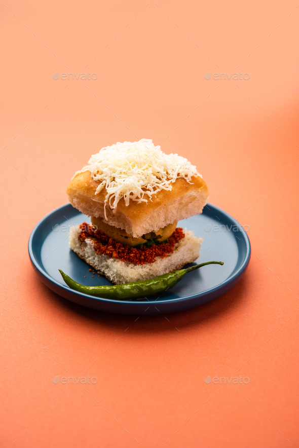Cheese vada pav Stock Photo by stockimagefactory | PhotoDune